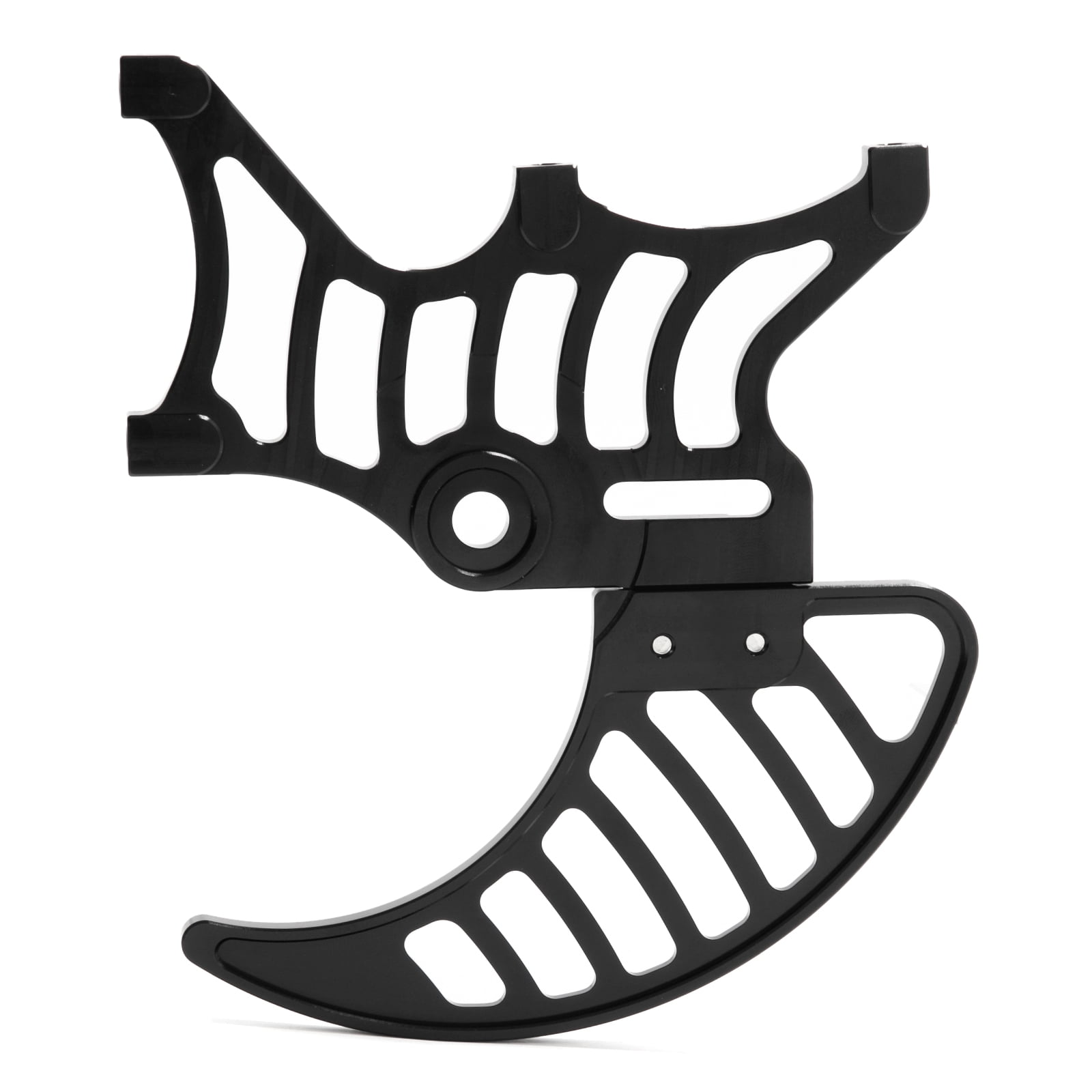 Black Dual Caliper Mount Shark Fin Disk Guard for Sur-Ron Light Bee LB ...