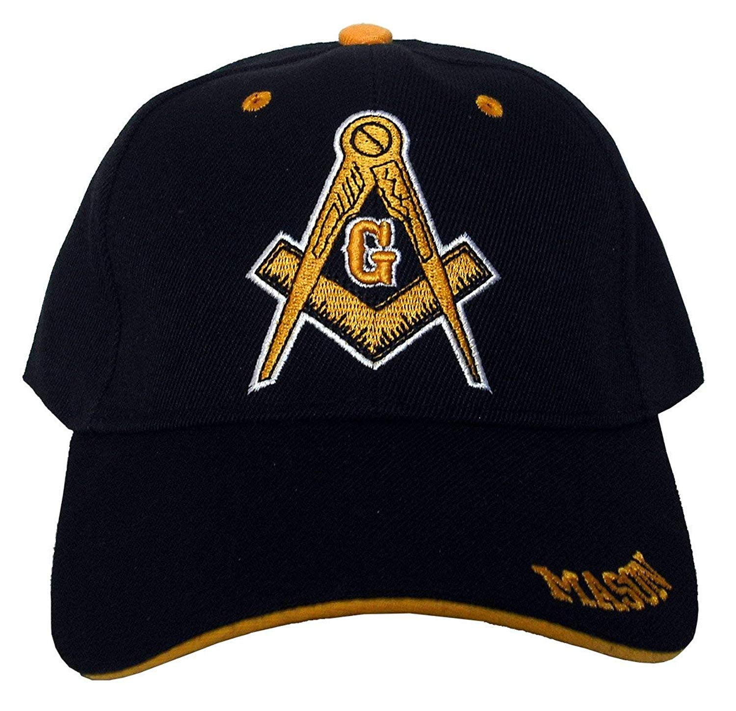 Black Duck Brand Freemason 3D Embroidered Adjustable Baseball Hat/Cap ...