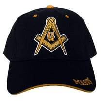 MASON Baseball Cap Freemason Masonic Black Hat Mens Adjustable ...