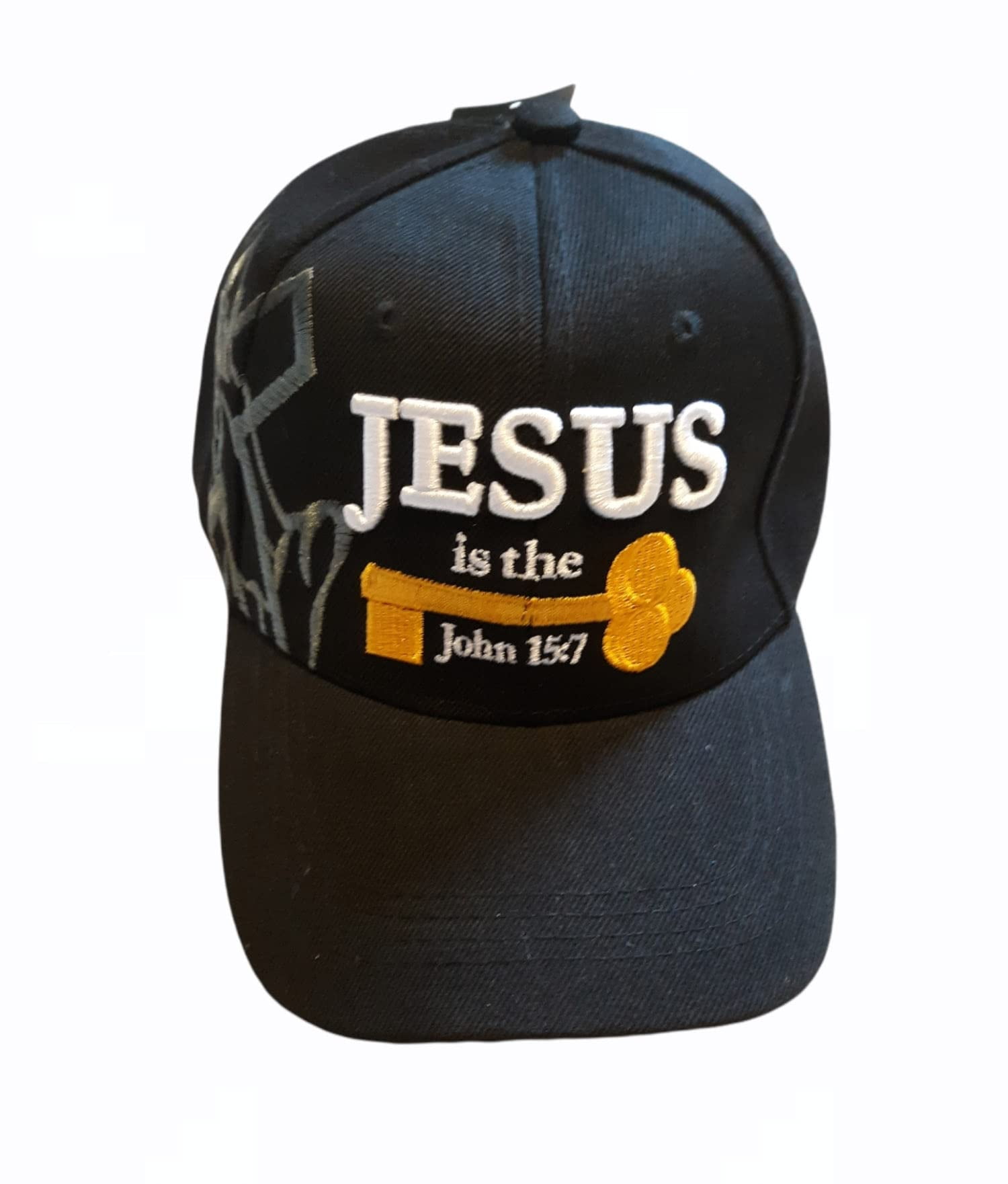 Black Duck Brand Jesus is The Key 3D Embroidered Jesus Christian ...
