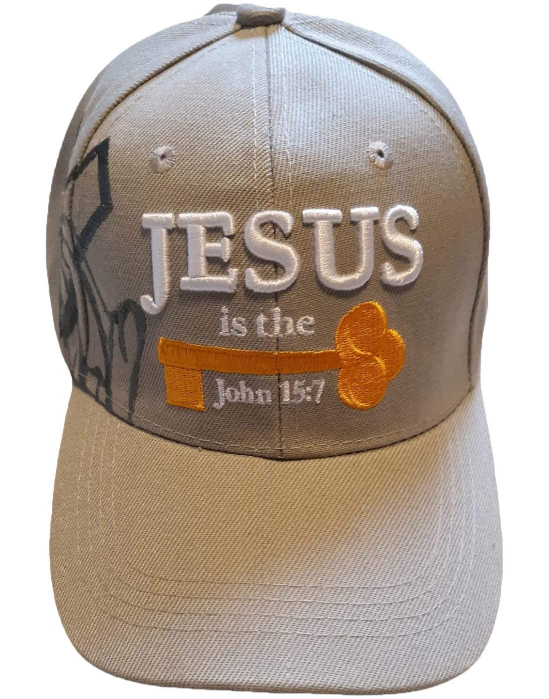 Black Duck Brand Jesus is The Key 3D Embroidered Jesus Christian ...