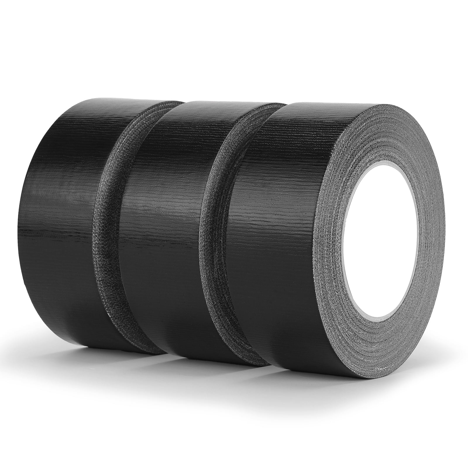 Black Duct Tape 2 inch Wide Waterproof,Strong Adhesive,Hand-Tearable,No ...