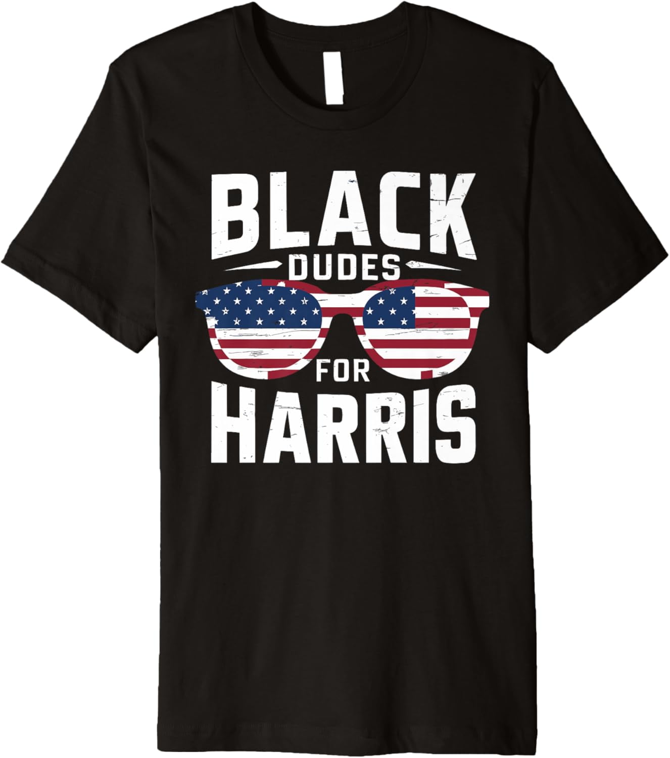 Black Dudes For Harris 2024 Vote Kamala Harris Funny Premium T-Shirt ...
