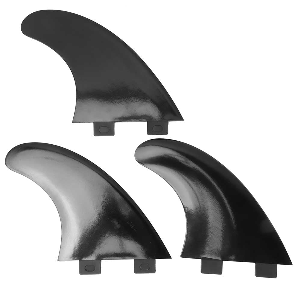 Black Durable Plastic Integral Skeg Tracking Fins for Kayaks, Canoes ...
