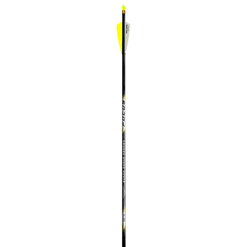 Black Eagle 15/64" Factory Fletched Arrows, FOCUS Fletched 6 Pack, .001 ...
