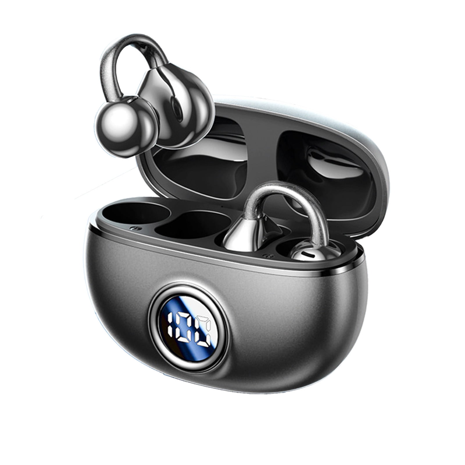 Black Earclip Style Open Ear Bluetooth Earphones True Wireless High ...