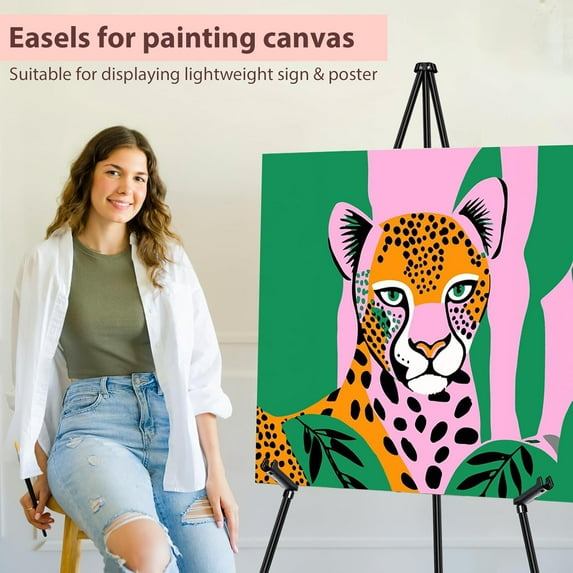 Black Easel Stand for Wedding Signs, Posters & Paintings - 63 ...