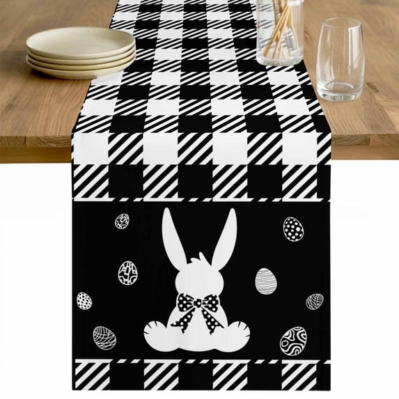 Black Easter Table Runner 120 Inches Long Farmhouse Dress Scarves ...