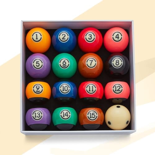 Black Edition Pool Balls, Billiard Balls, Grade AA+ 2-1/4" Regulation ...