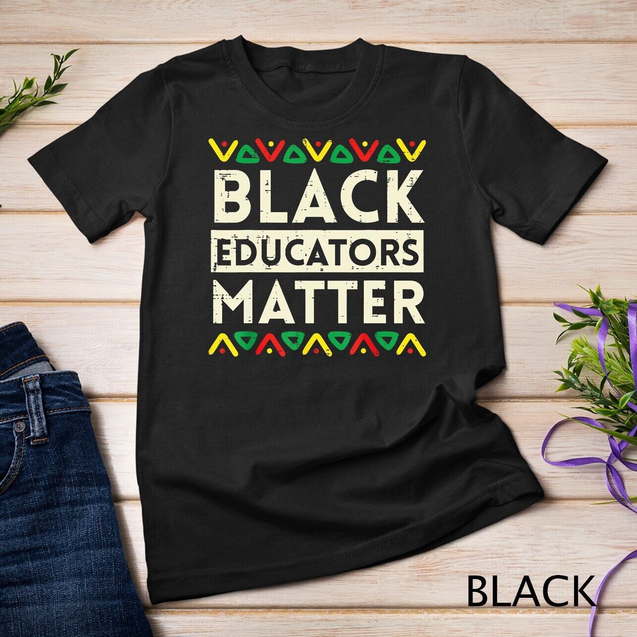 Black Educators Matter African History BHM Teacher Men Women Unisex T ...