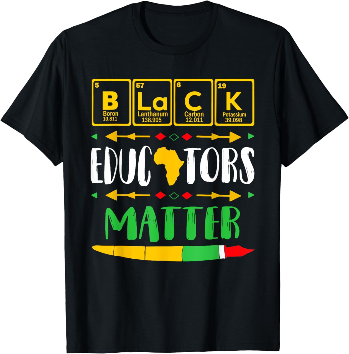 Black Educators matter - Black History month T-Shirt - Walmart.com