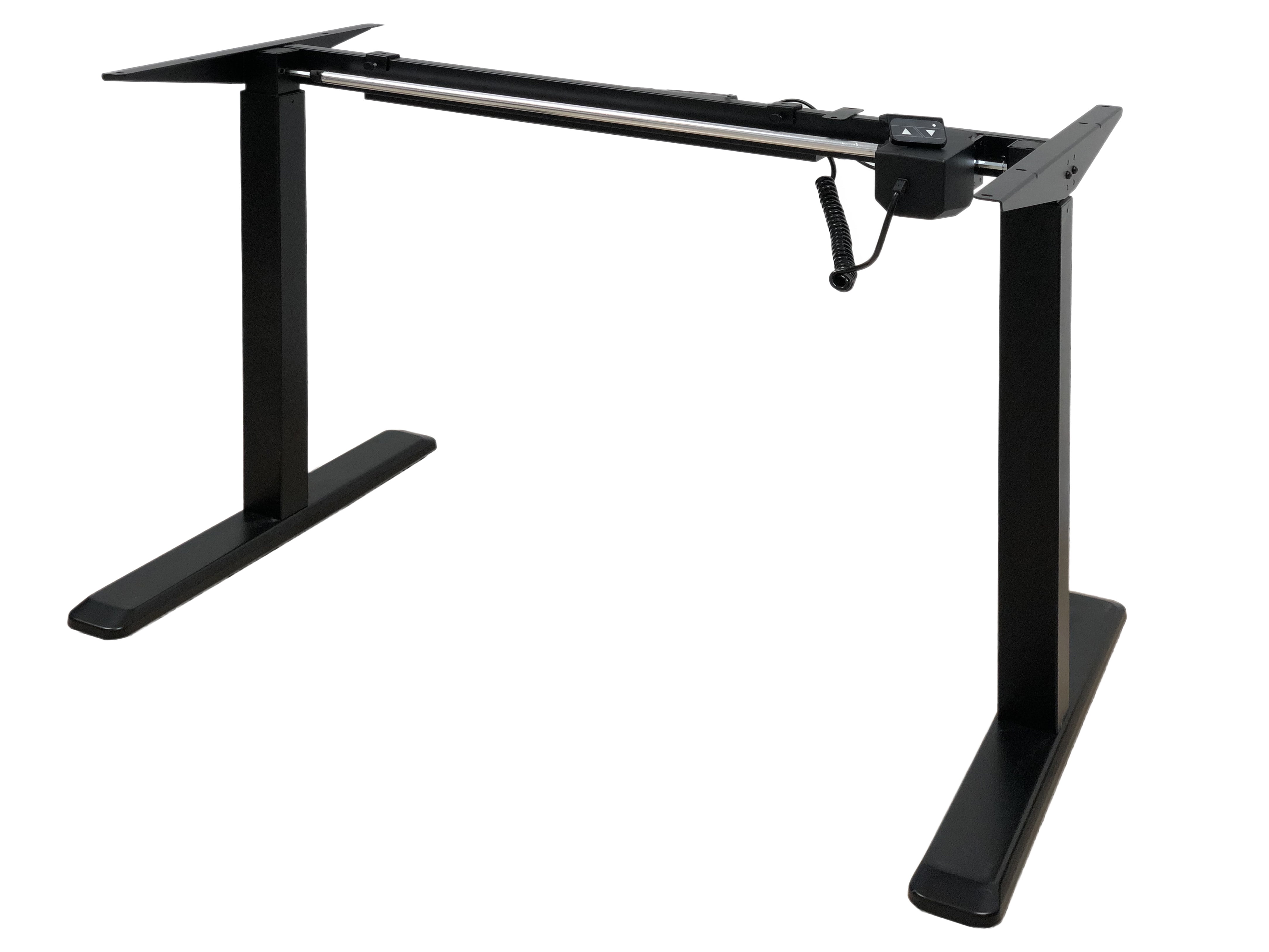 Black Electric Height Adjustable Desk Frame With Single Motor (Tabletop ...