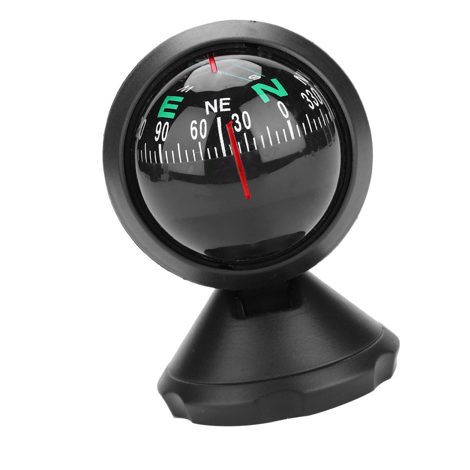 Black Electronic Adjustable Ball Night Vision Compass for Boat Vehicle ...