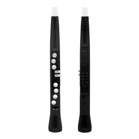 Black Electronic Wind Instrument Portable Digital Saxophone With 100 ...