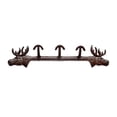 Black Elk Shaped Metal Wall Hook Decorative Hanger Practical Iron Key ...