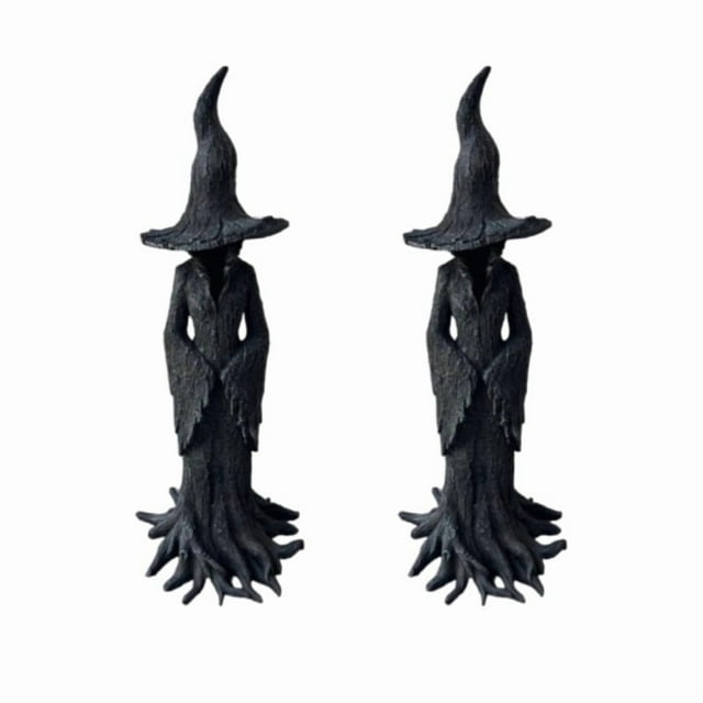Black The Enchanting Witch Statue Cracker Barrel Witch Figurine ...