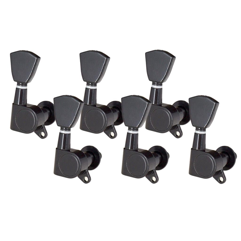 Black Enclosed guitar Instruments tuning Pegs Spare Acoustic Electric ...