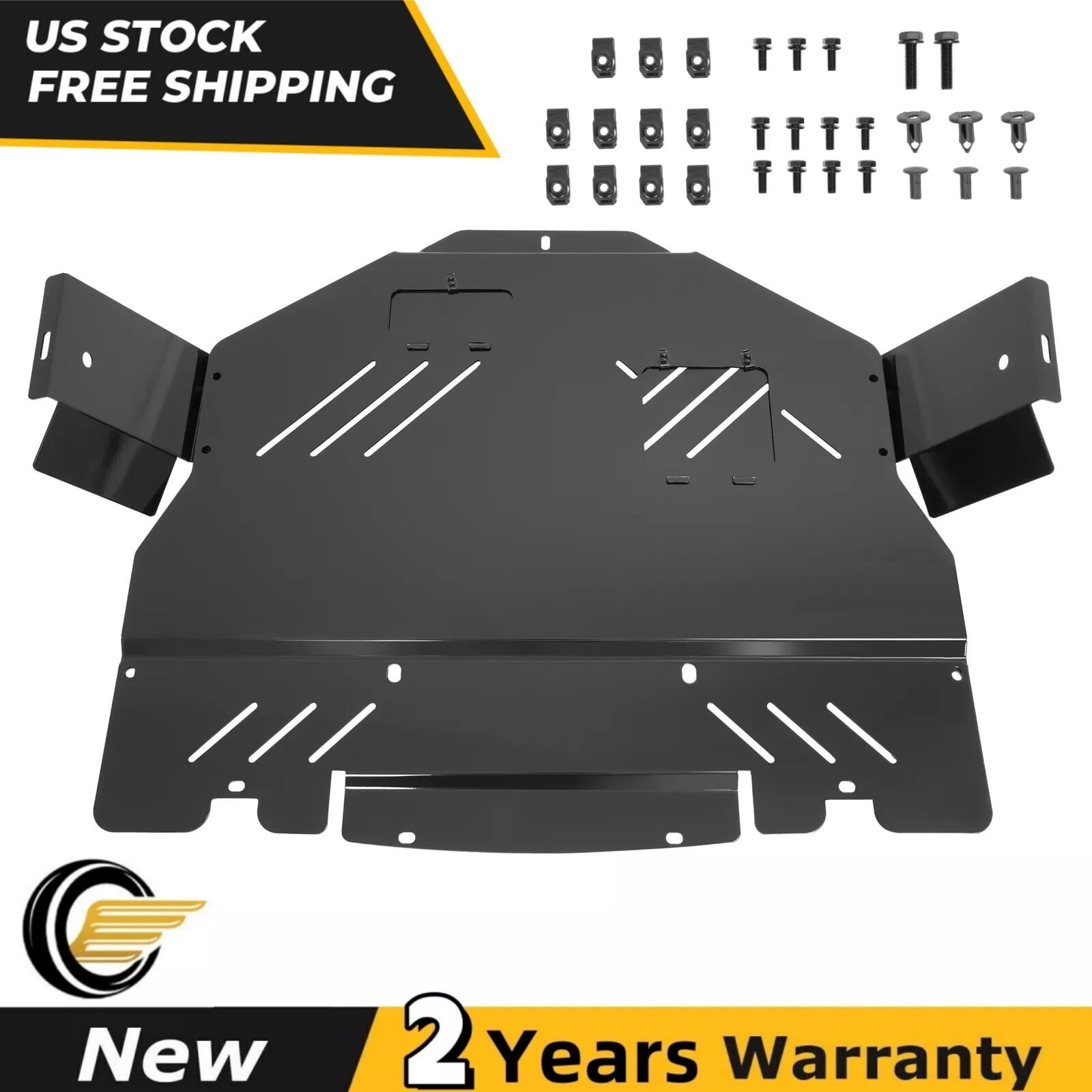 Black Engine Splash Shield Under Tray Skid Plate For Subaru WRX STI ...