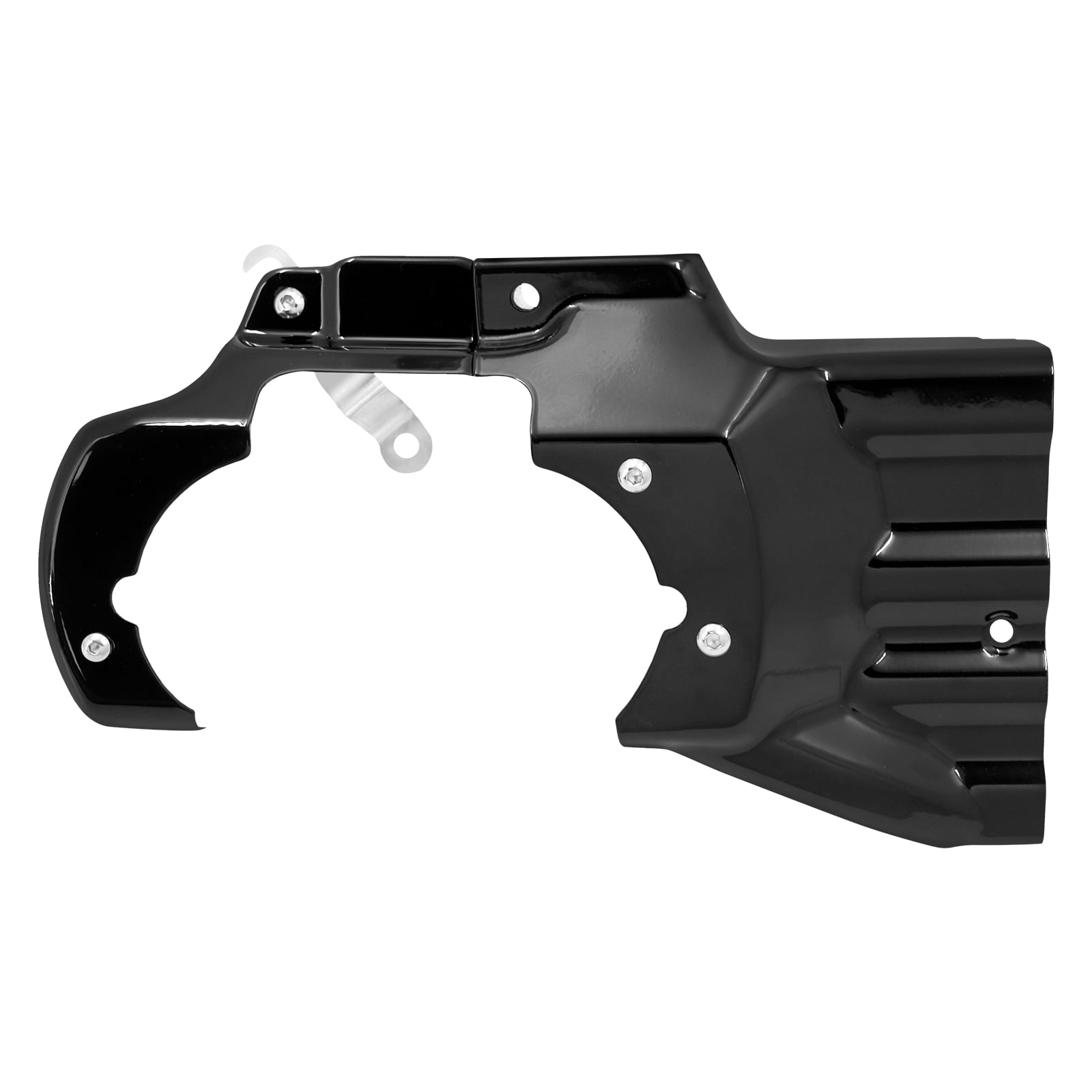 Black Engine Transmission Interface Trim Cover For Harley Softail Fat ...