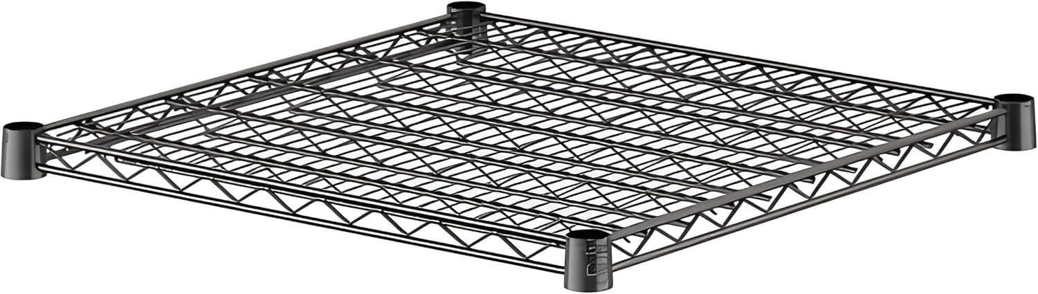 Black Epoxy 24" x 24" Wire Shelf for Shelving Units, Replacement ...
