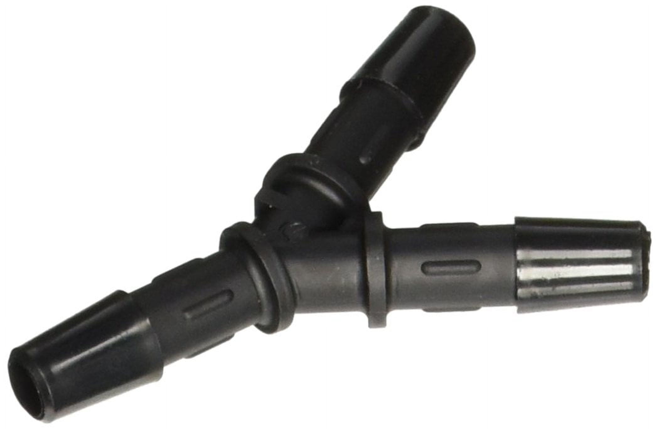 Black Equal Barbed Y-Connector, 1/4" Hose Barb (Pack of 10) - Walmart.com