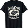 Black European Tour Plague Rat Medieval History Retro T-Shirt - Walmart.com