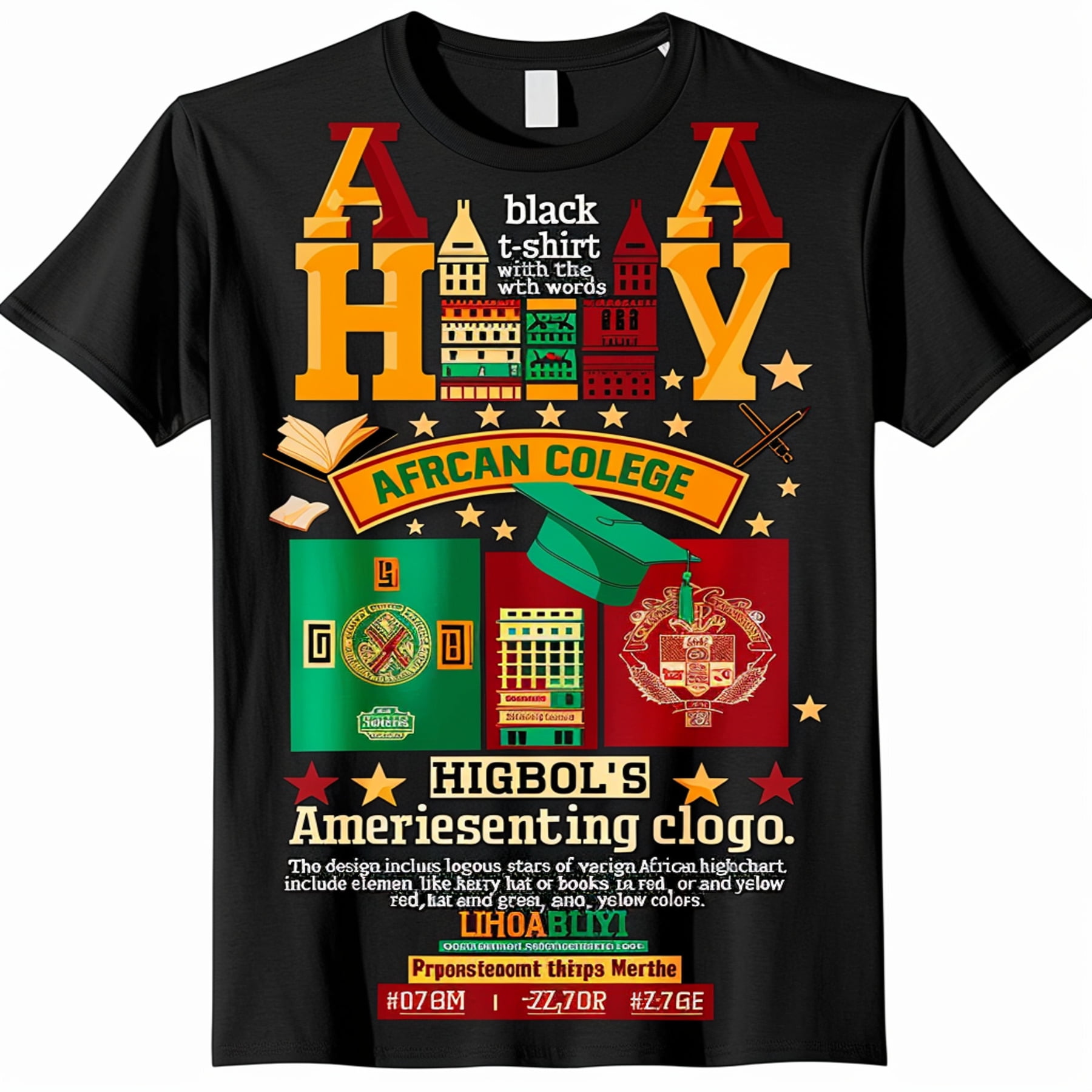 Black Excellence University Stars TShirt: Pride Highchart Symbols ...