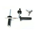 Black Pop Rivets 3/16" Tri-Fold Small Aluminum Head Steel Mandrel .040 ...