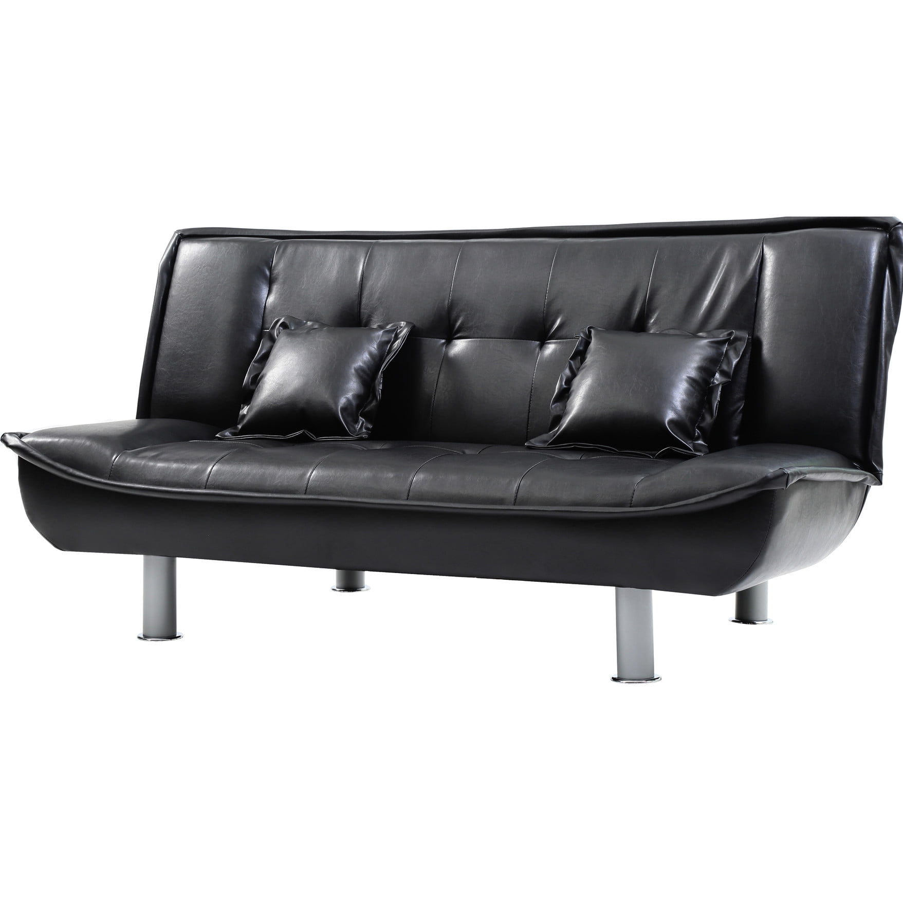 Black Exterior - Fast Sofa Transformation - Family Room Use - Metal Leg ...