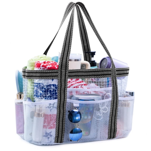 Black Extra Large Toiletry Kit Bag Portable Shower Tote - Walmart.com