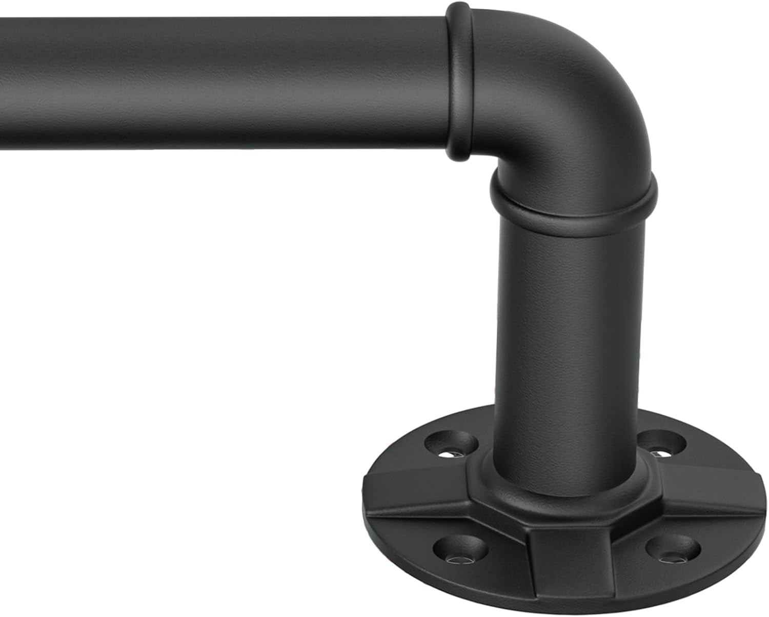 Black Extra Long Curtain Rods 240 Inches for Windows, 1 Inch Wrap ...