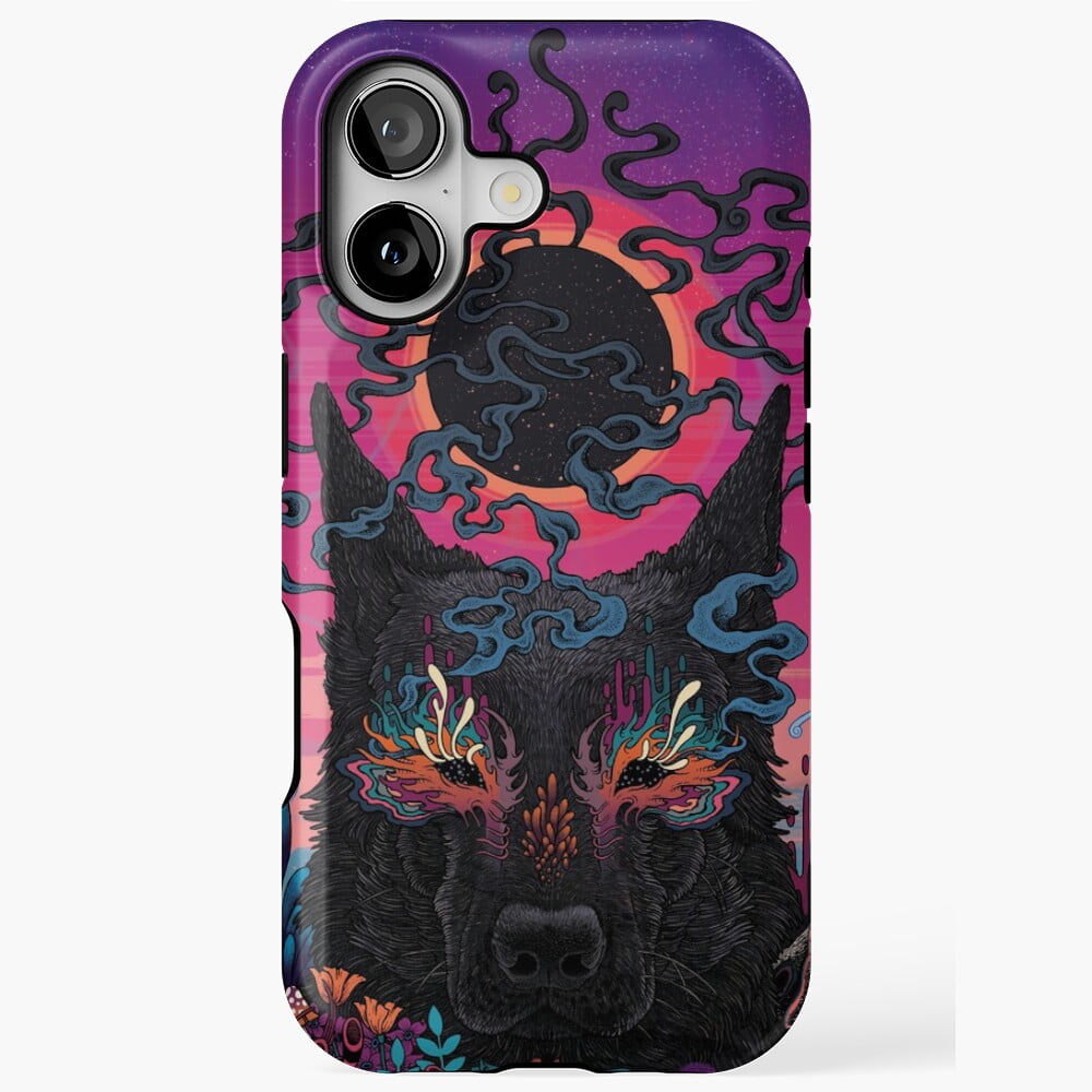 Black Eyed Dog Minimalist Animal Inspired Art Case iPhone 17 through 11 ...