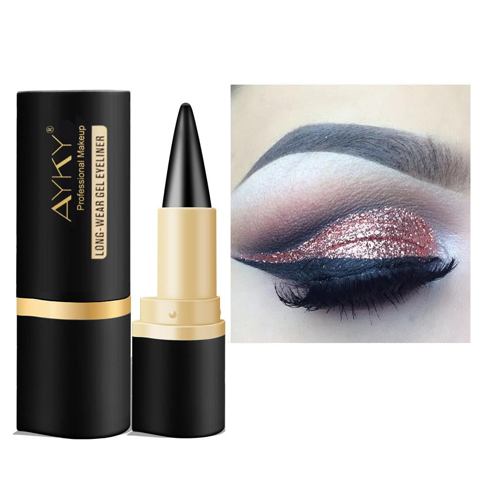 Black Eyeliners Pencil Waterproof 24 Hours Long Lasting Smoky Eye Liner ...