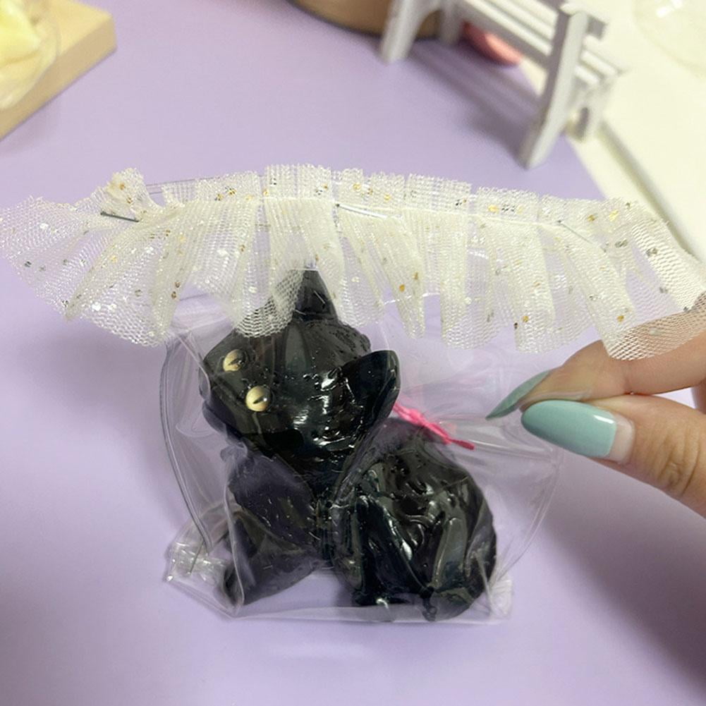 Black (F) $Super Cute Cat Pinch Handmade Girly Cute Animal Kitten Pinch ...