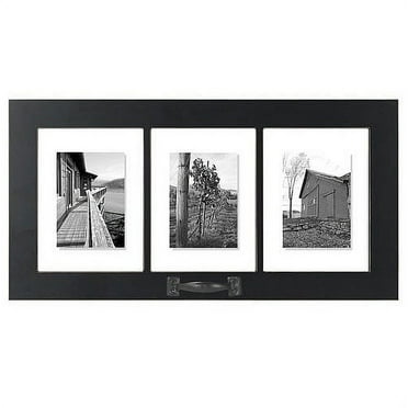WHITMAN WHITE WASH matted triple 5x7 frame by Malden Design - 5x7 ...
