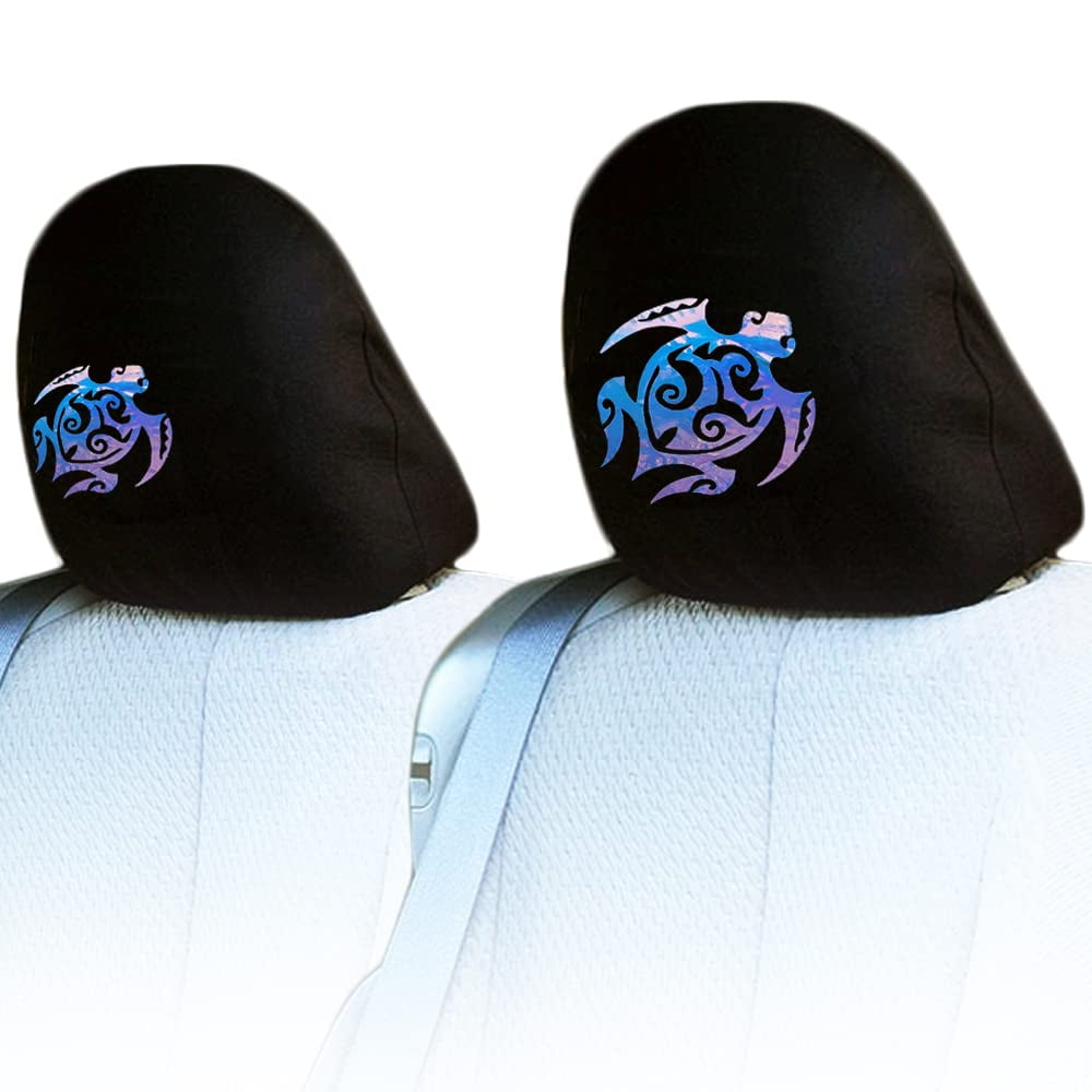 Yupbizauto Black Fabric Car Truck Van SUV Seat Headrest Covers ...