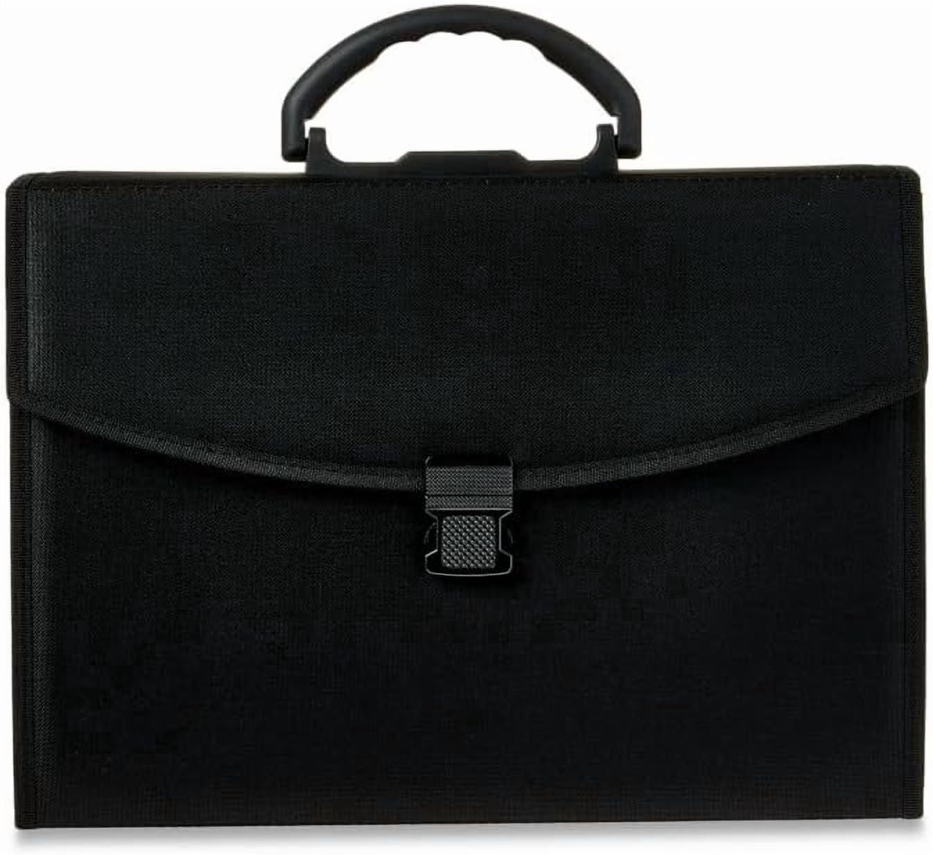 Black Fabric Expanding File Organizer with 26 Pockets, Legal Size ...