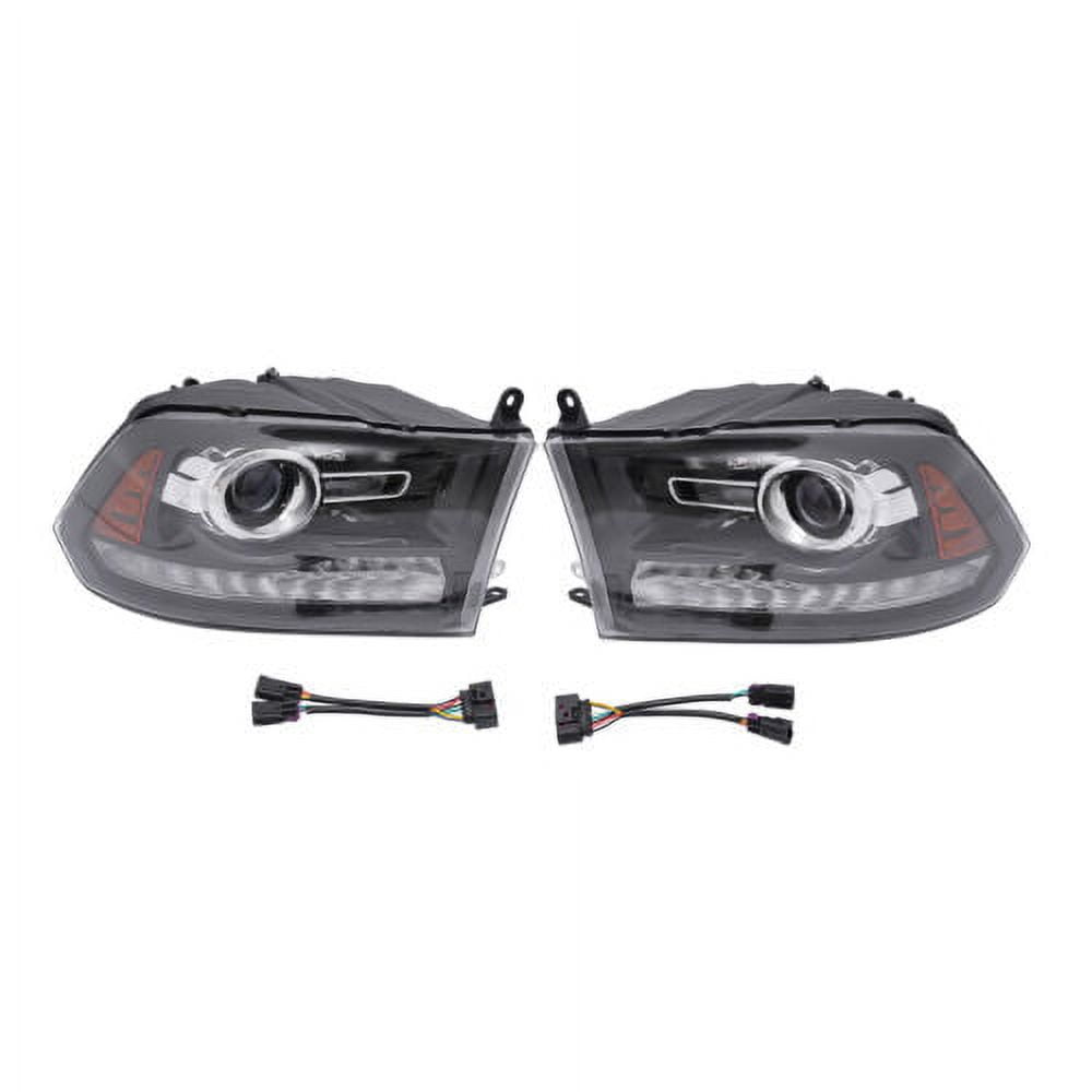 Black Factory Projector Headlights w/ LED DRL For 2013-2018 Ram 1500 ...