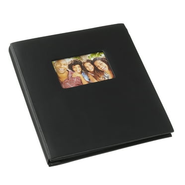 Recollections® Faux Leather Book: 6 Pack Black Bamboo Photo Album ...