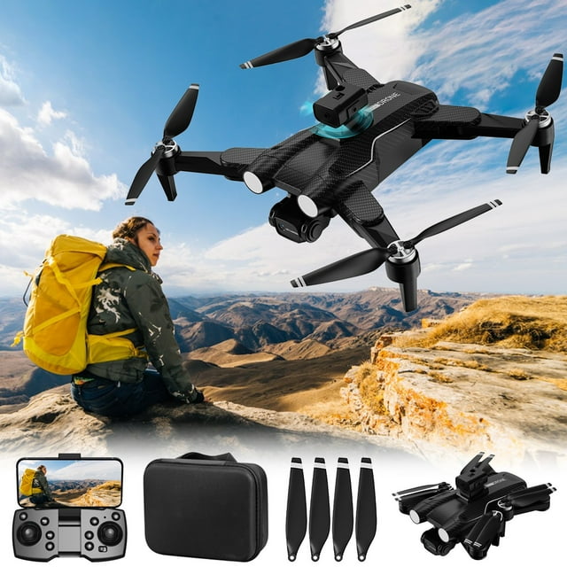 Black Falcon 4K Drone With Camera Fmlxio Brushless Motor Drones With ...