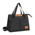Black Fashionable Concise Large Capacity Triangular Insulation Bag For ...