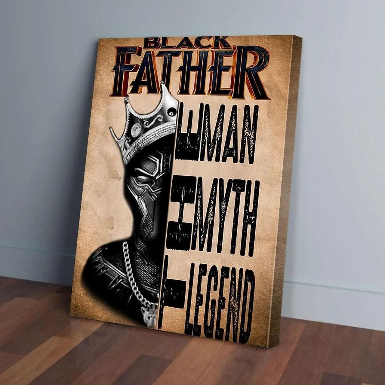 Black Father Man Myth Legend NO FRAMED POSTER Home Decor, Vintage Art ...