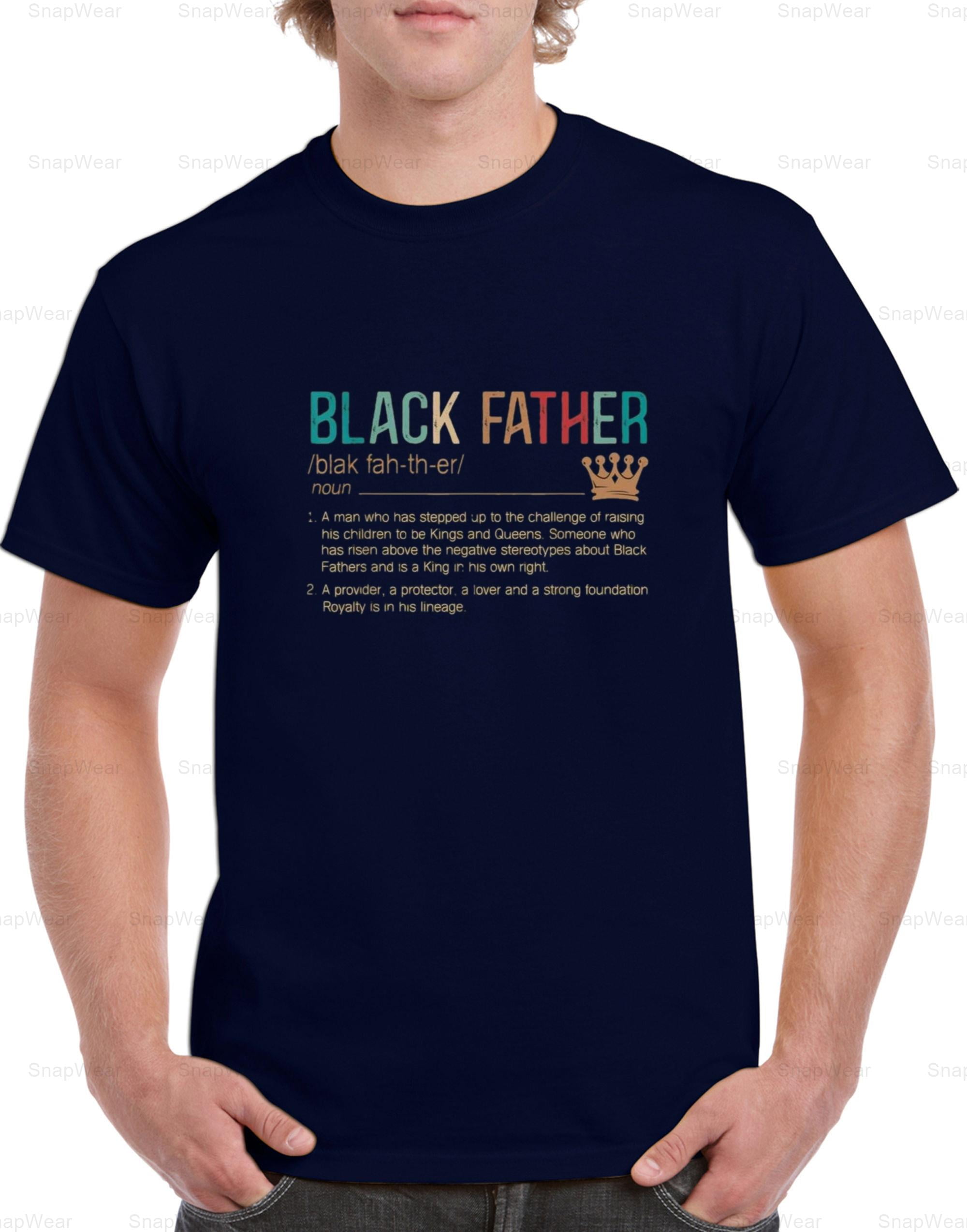 Black Father Noun Father Day Gifts Classic Definition Proud Dad T-Shirt ...