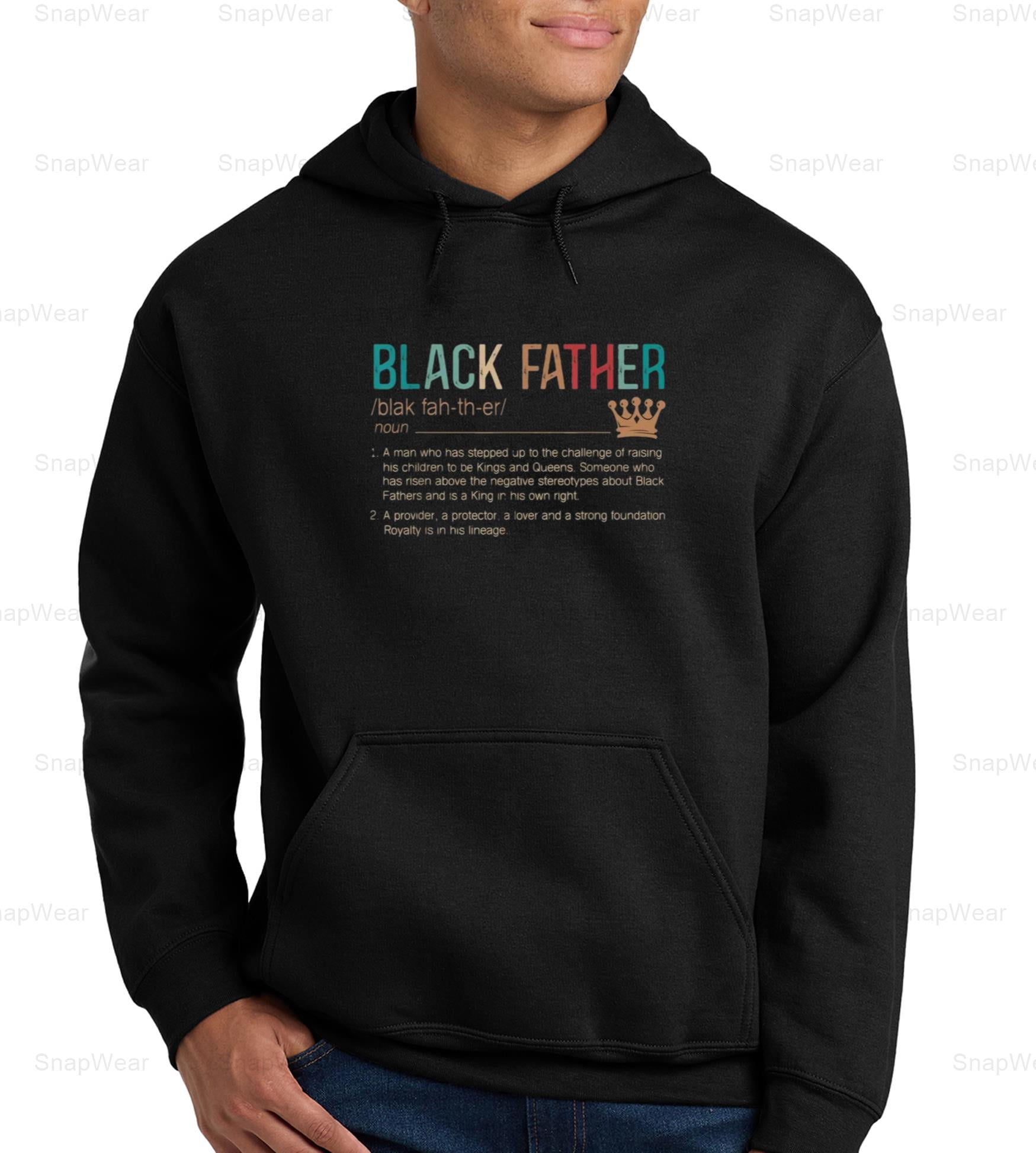 Black Father Noun Father Day Gifts Classic Definition Proud Dad T-Shirt ...