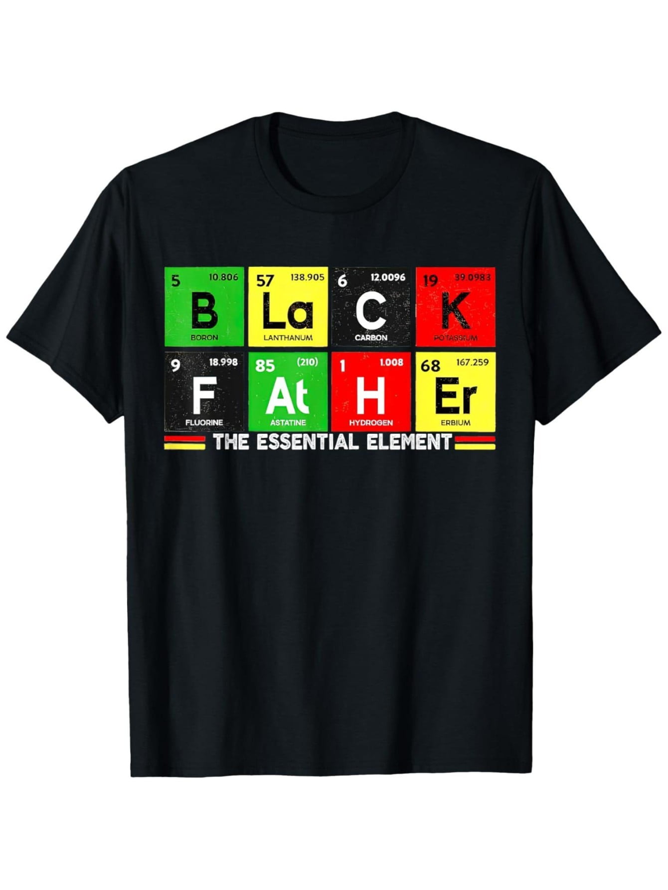 Black Father essential element Father's Day, Pride Black Dad T-Shirt ...