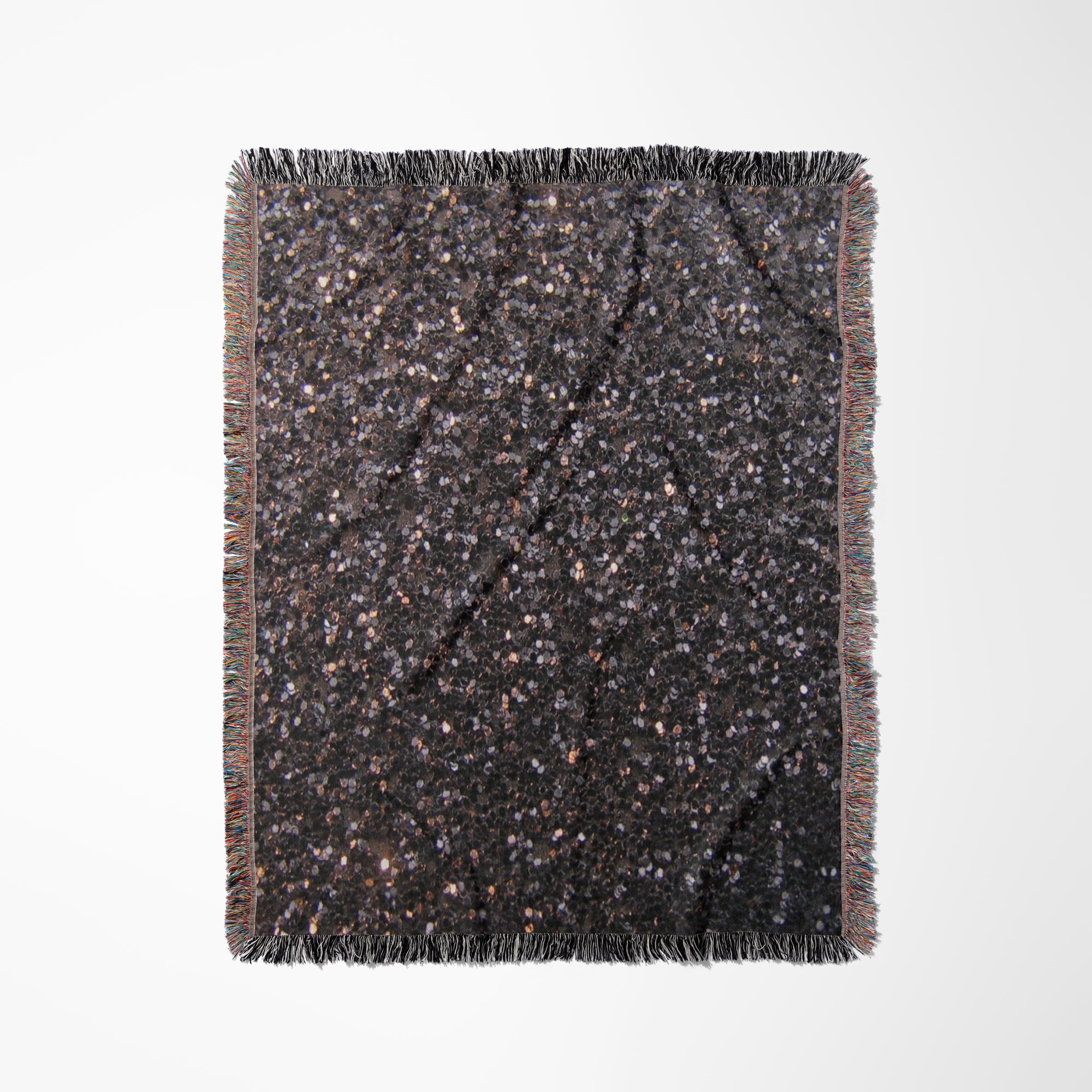 Black Faux Glitter - Photo Of Glittery Texture - Glam Matte Sparkly ...