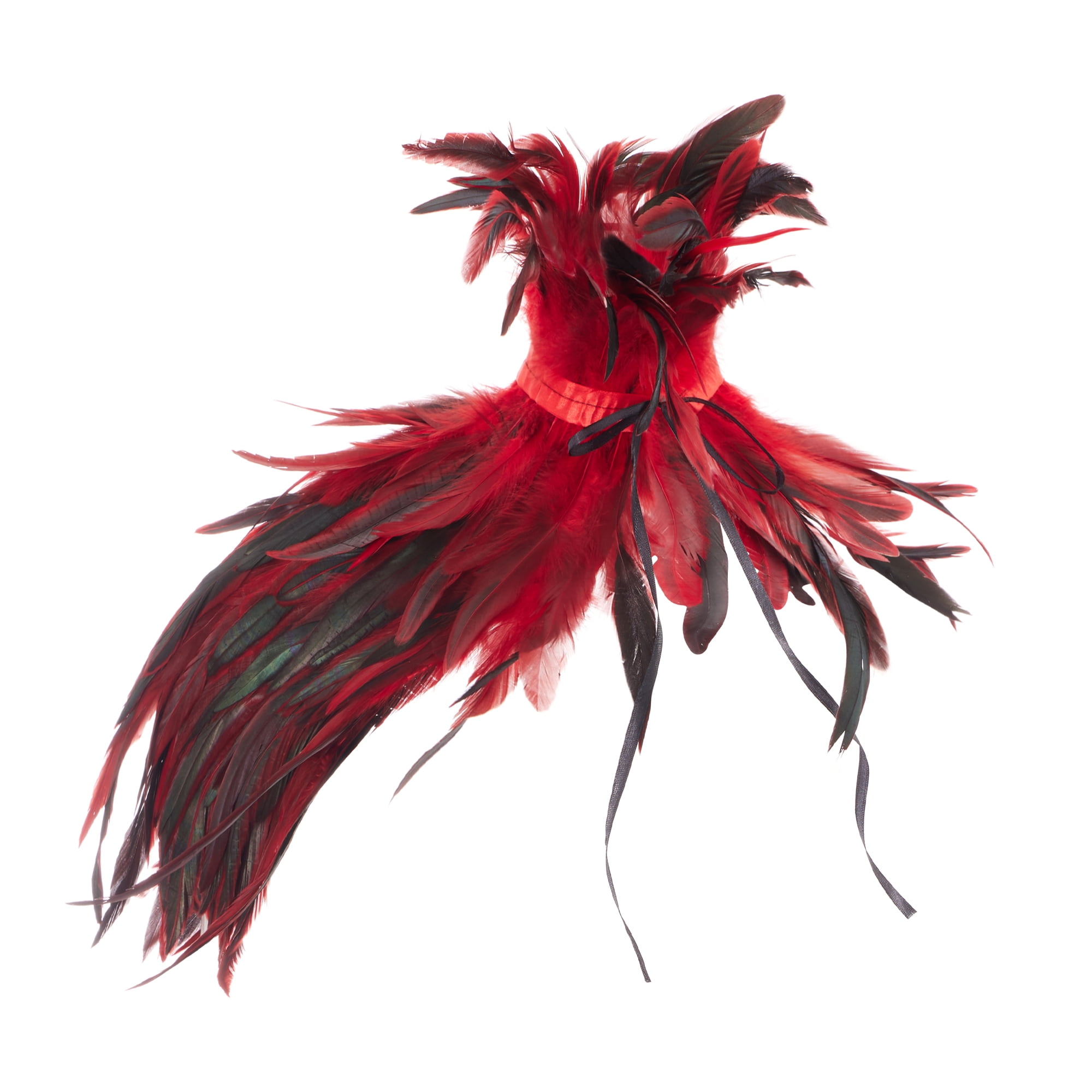 Black Feather Shawl for Women Feather Collar Masquerade Witch Wings ...