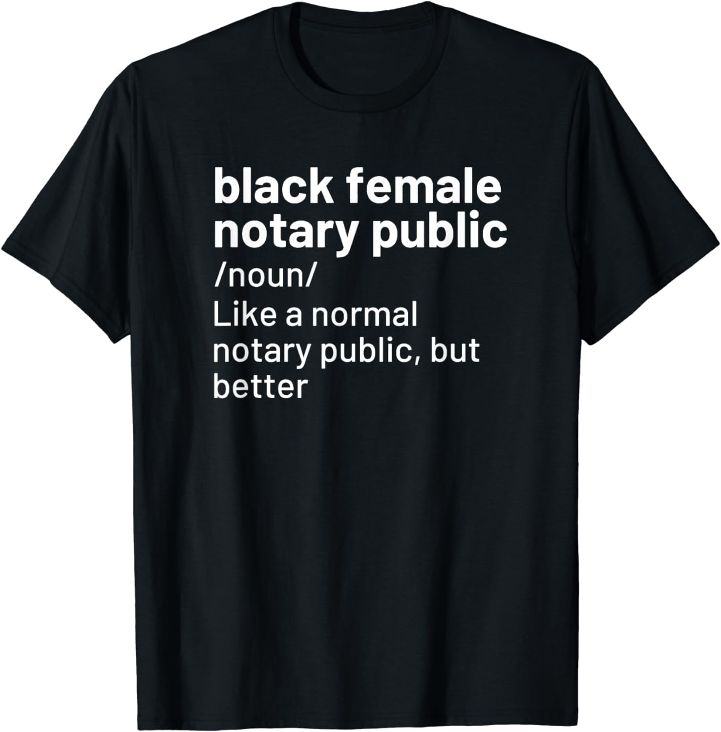 Black Female Notary Public Shirts for Women Notary Public Black Female ...