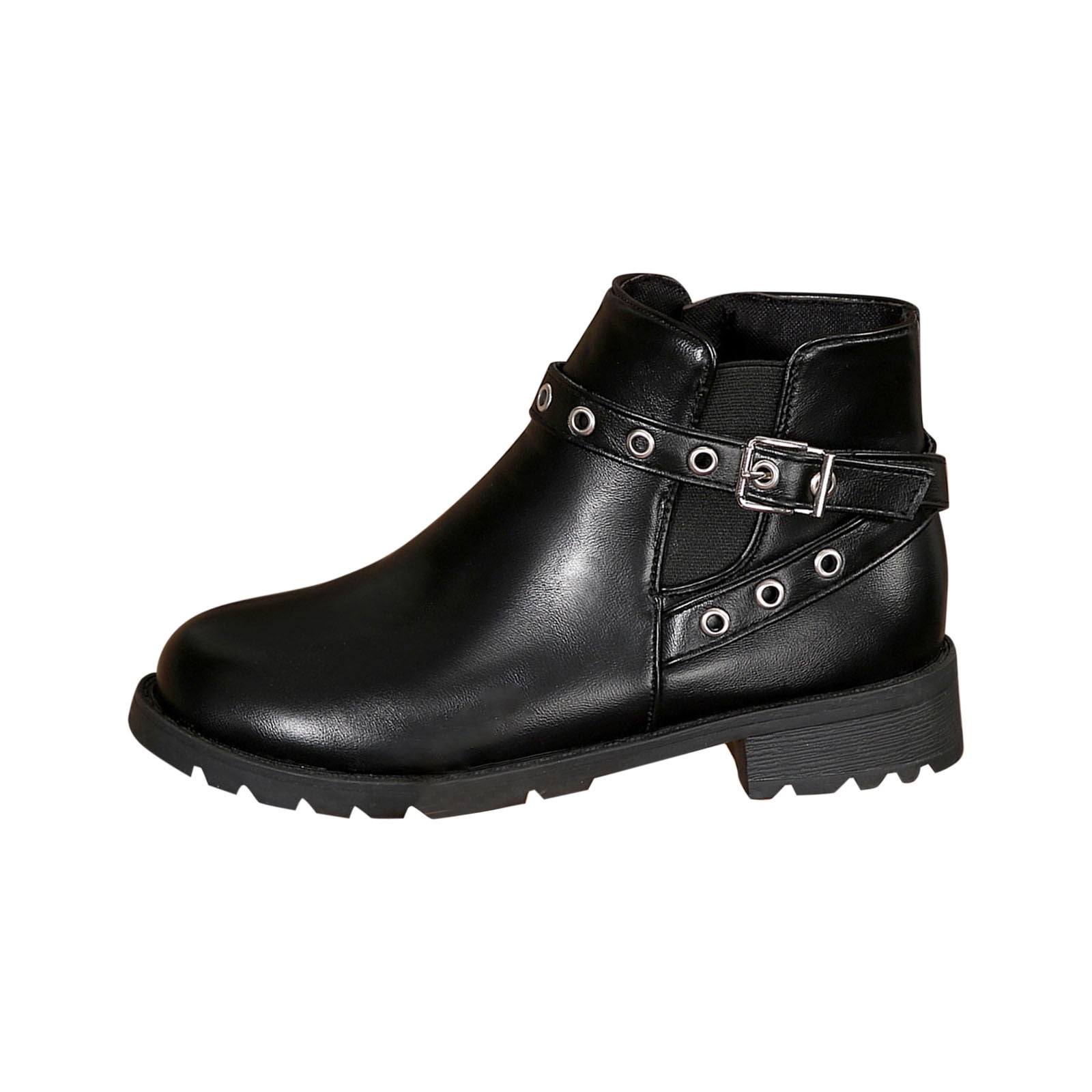 Black Feminine Rebellious Spring Summer Boots Side Zipper Thick Heel ...