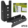 Black Fence Brackets 2x4 Fence Bracket Fence Construction For Fence ...
